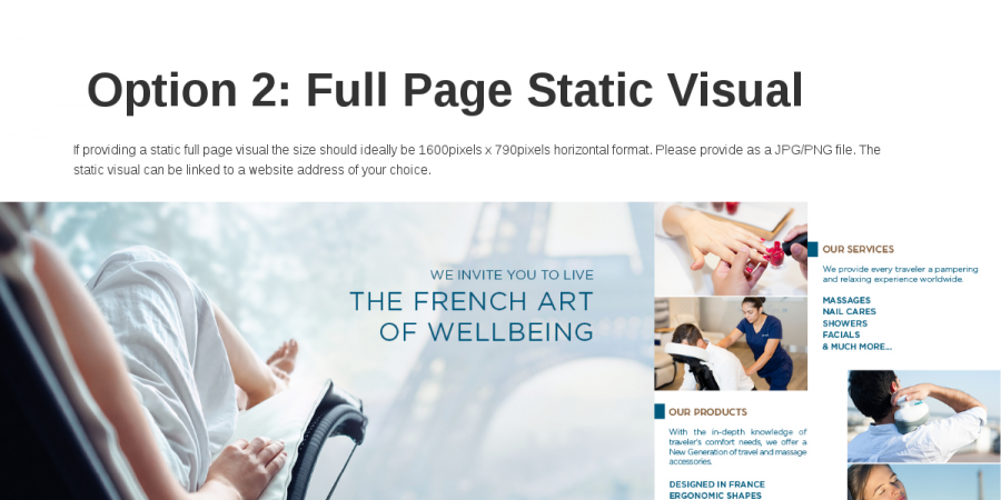 Full Page Static Visual - Advertising Examples